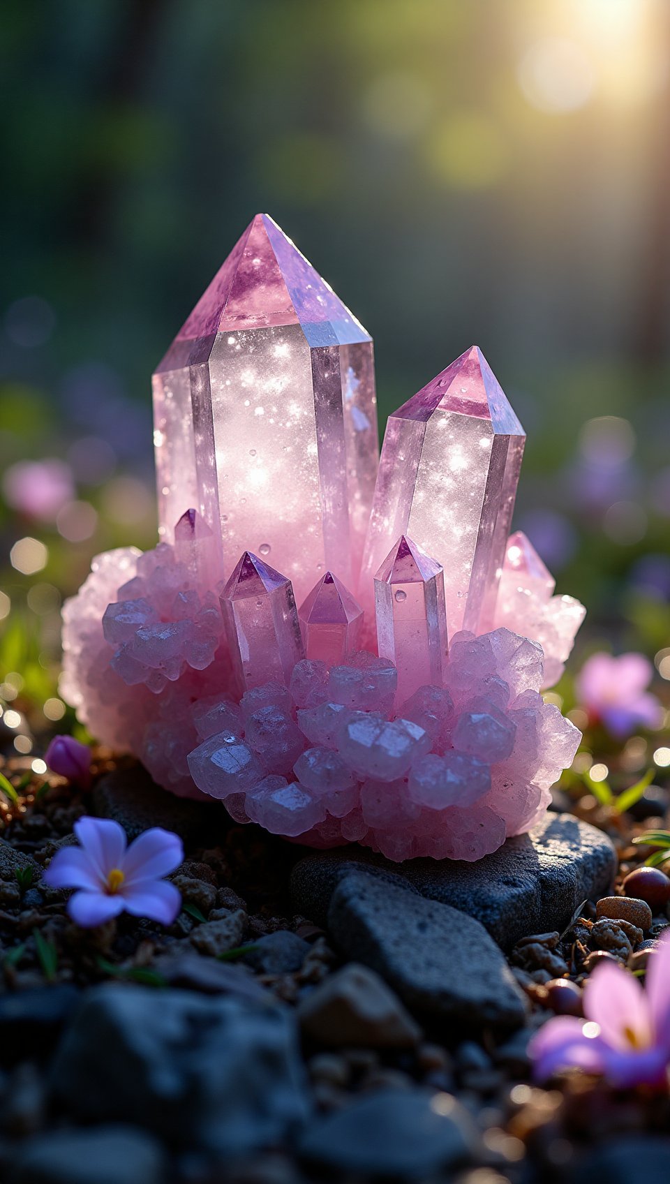 Amethyst Crystals | image created by Eldis | Tensor.Art