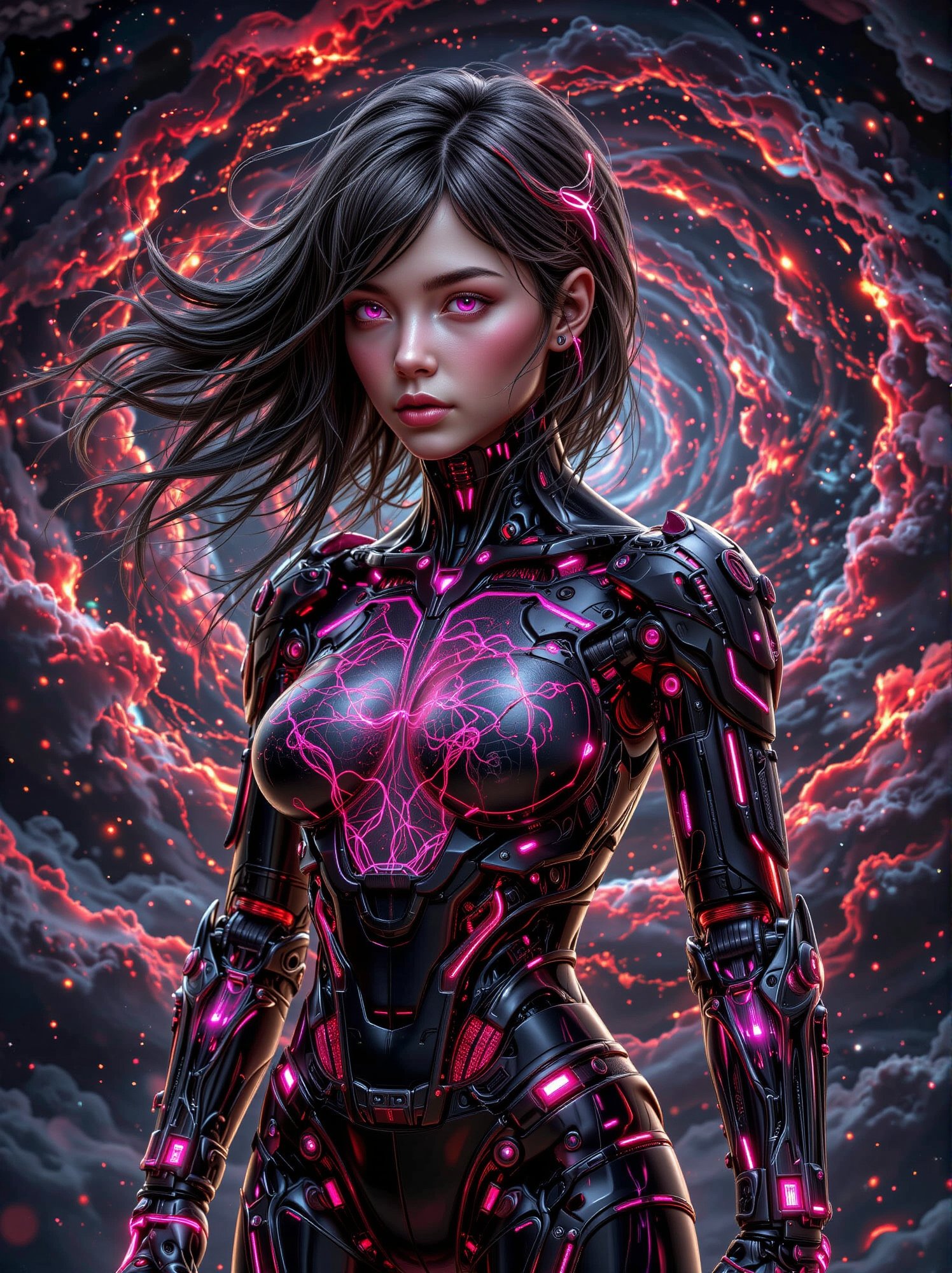 FuturEvoLab_Red, Cyberpunk_Fut | image created by Brave | Tensor.Art