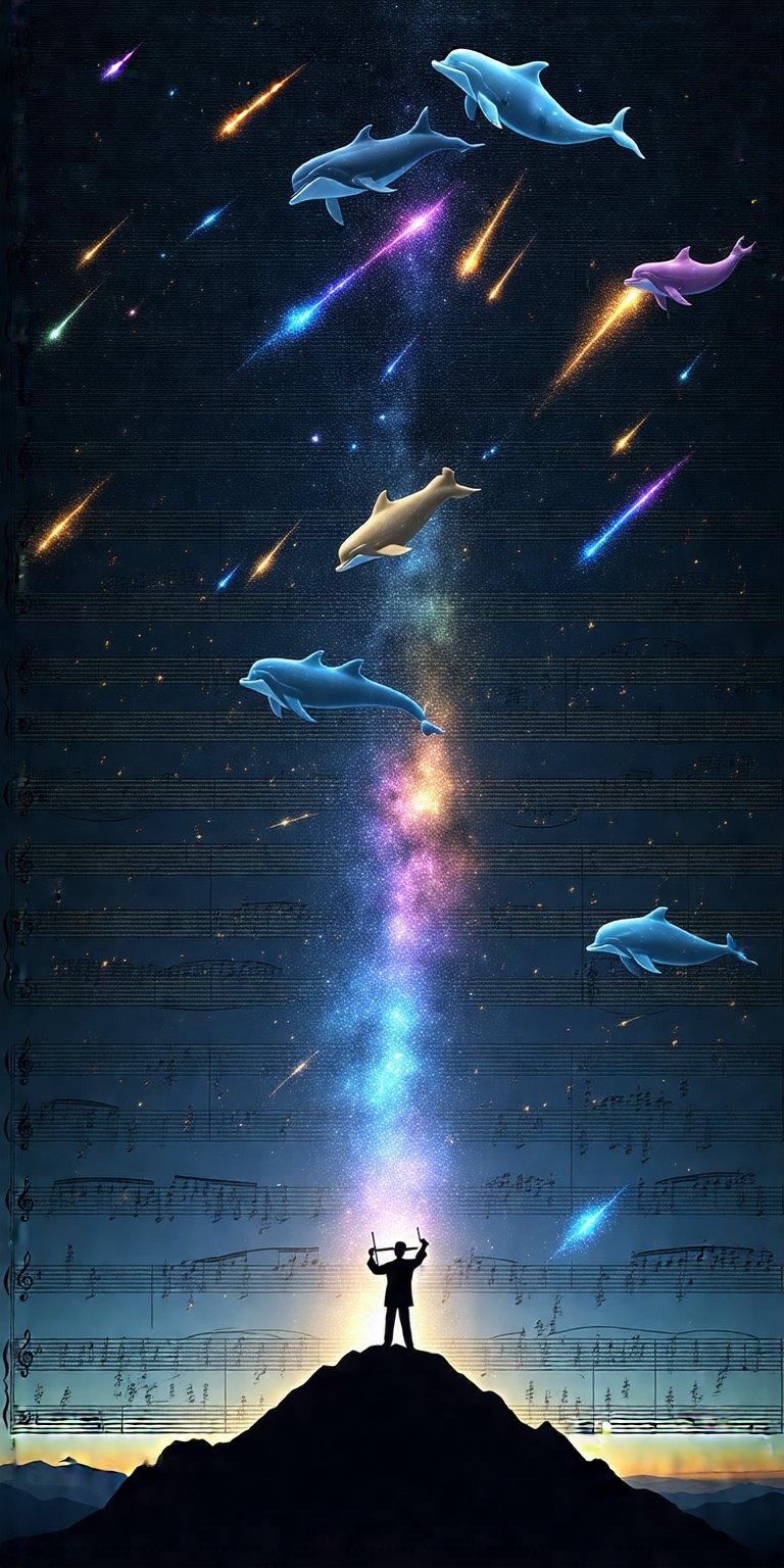"3 IMAGE" Musical Meteor Showe | image created by Zaoza | Tensor.Art