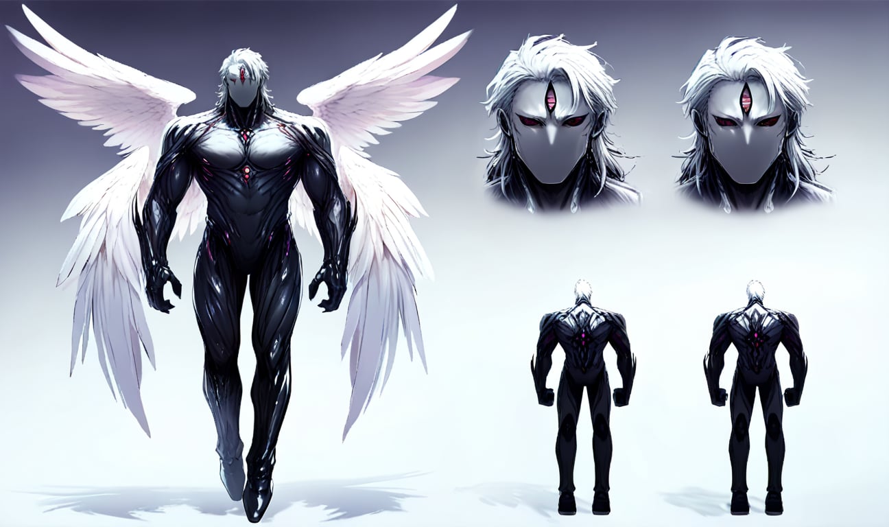 an angel without a mouth | image created by user_791606431915864535 ...