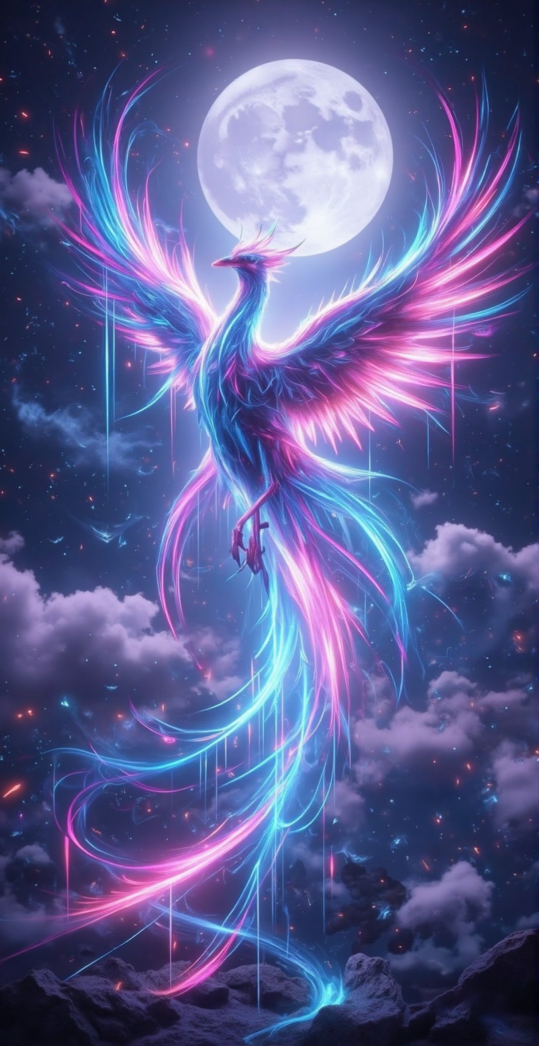 Aurora phoenix | image created by TokangMaki | Tensor.Art