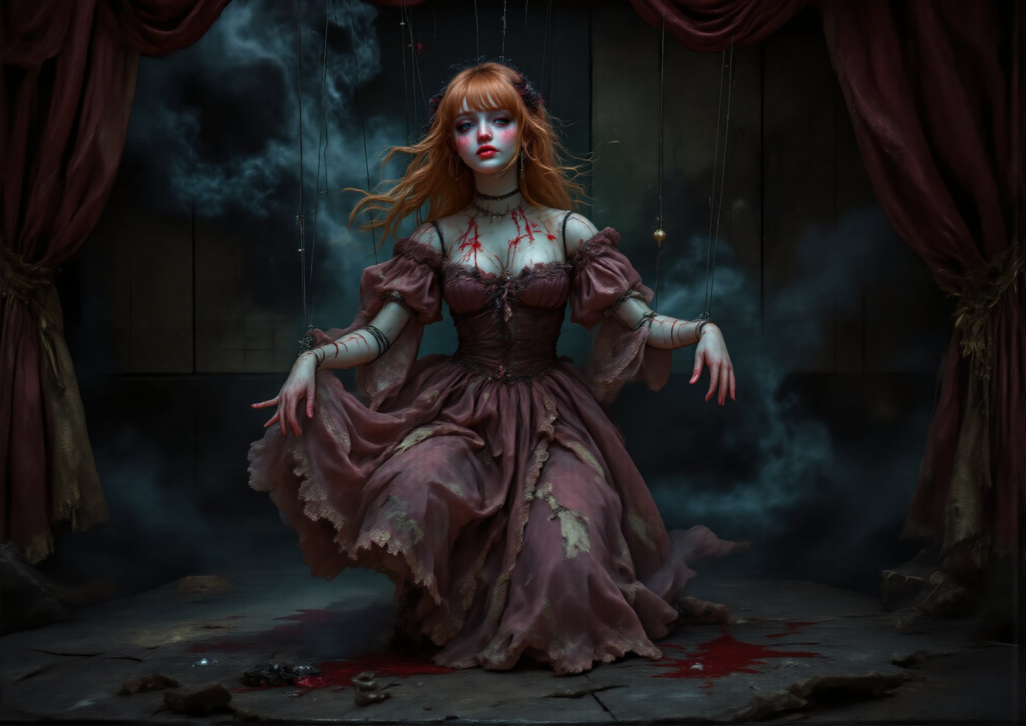 i've run out of things to say | image created by chaoticfables | Tensor.Art