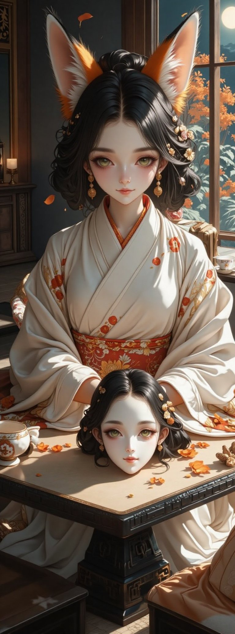 close-up, Illustration. Detail | image created by Trew Poi | Tensor.Art
