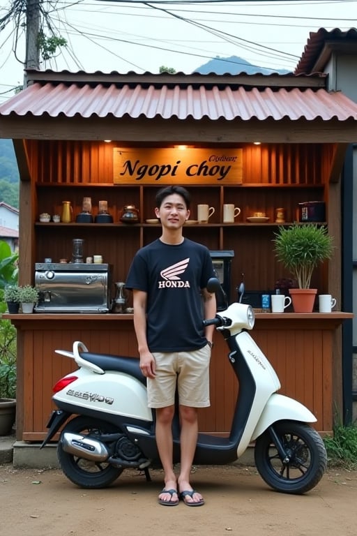 “A small, rustic coffee shop m | image created by Si' Jantuk | Tensor.Art
