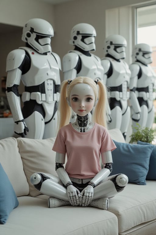 A humanoid robot with a beauti | image created by Si' Jantuk | Tensor.Art