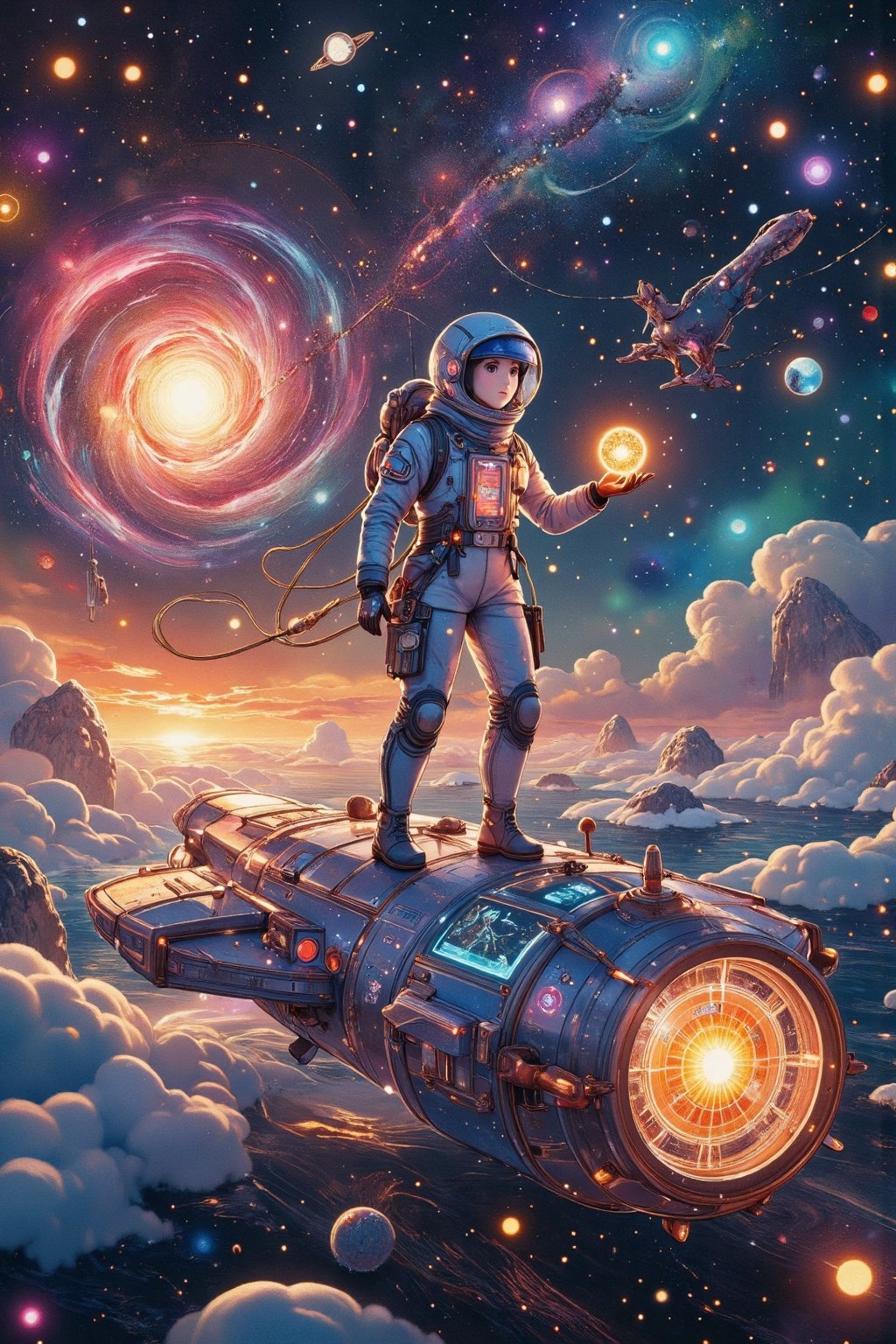Visualize a daring space trave | image created by Artifex-Art | Tensor.Art
