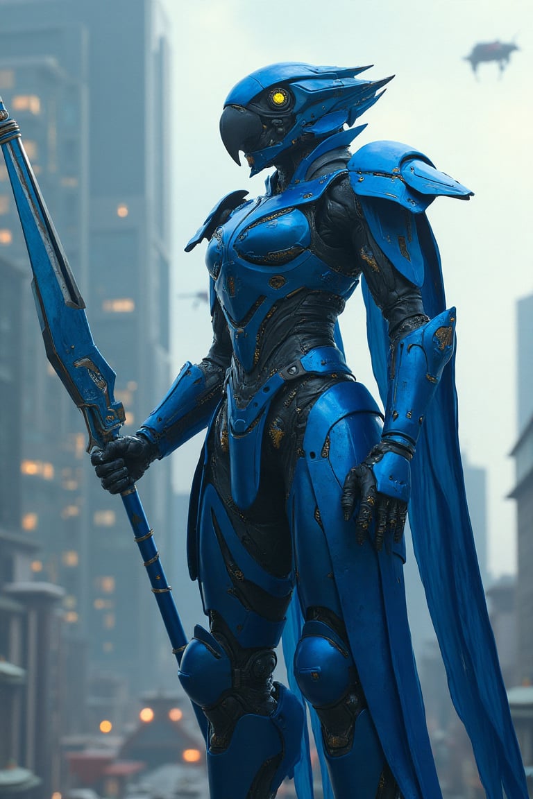 An imposing warrior stands in | image created by Otaner8891.III ...