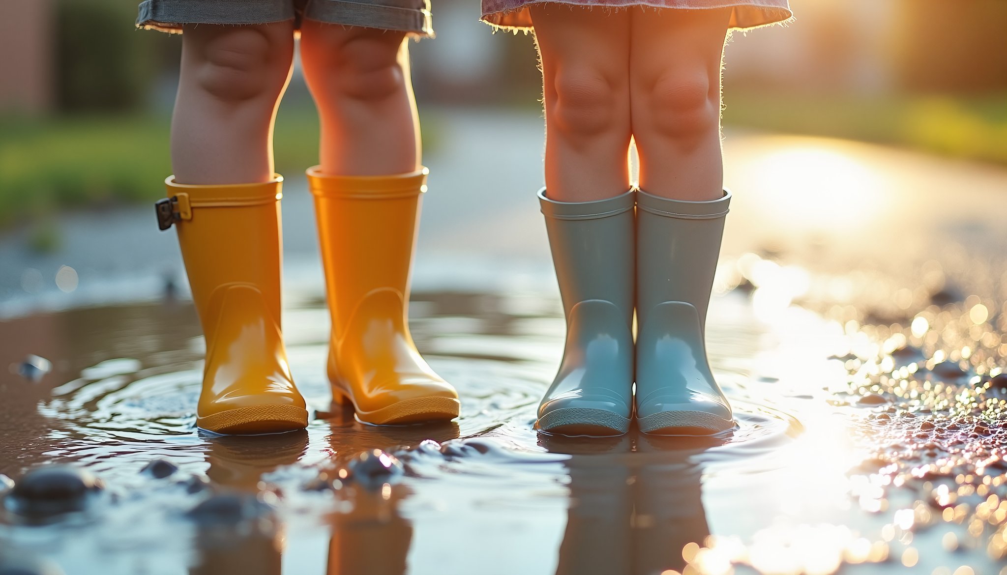 boots and a puddle | image created by user_795922002169854377 | Tensor.Art