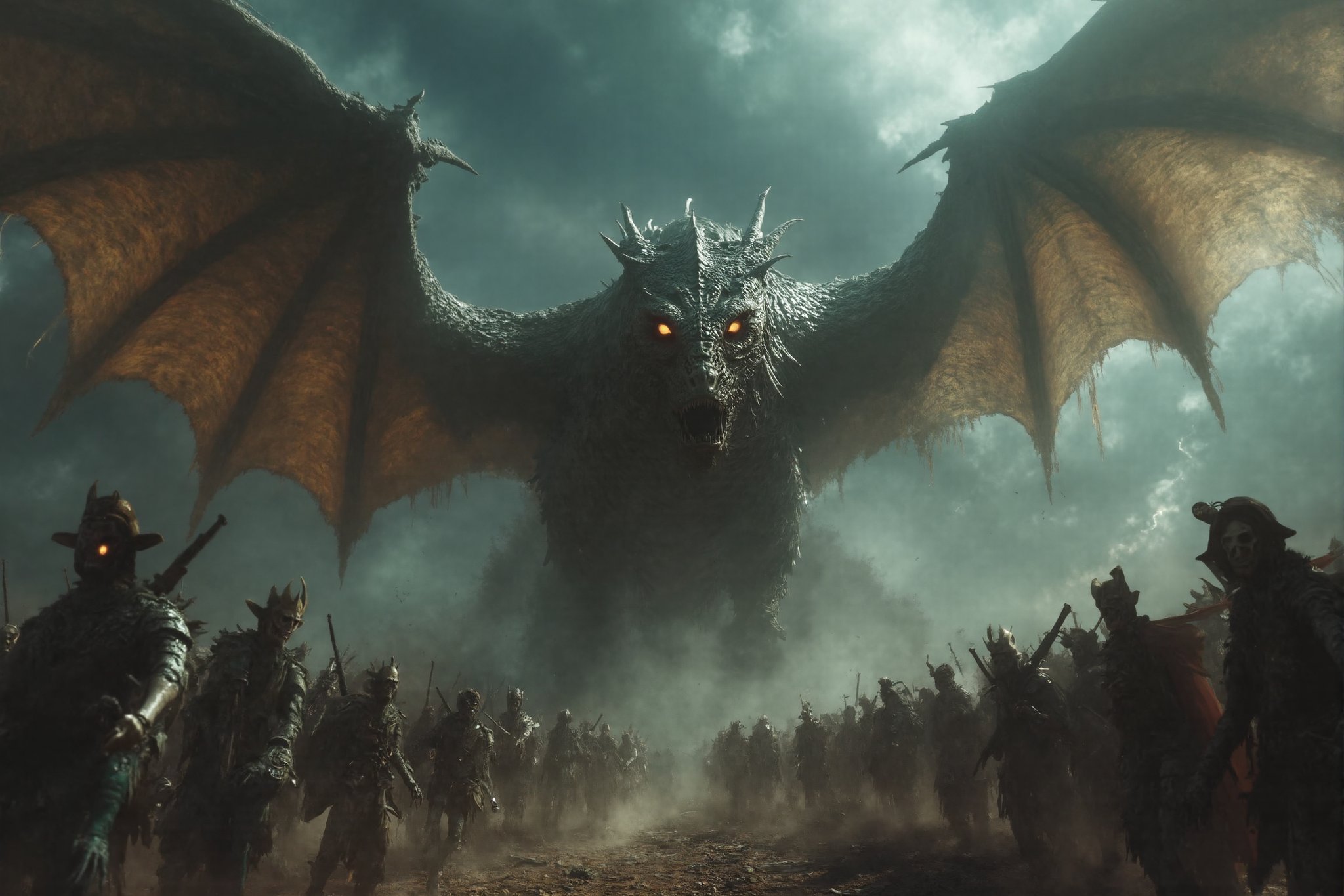 LEGION OF THE UNDEAD DRAGON | image created by MadMan | Tensor.Art