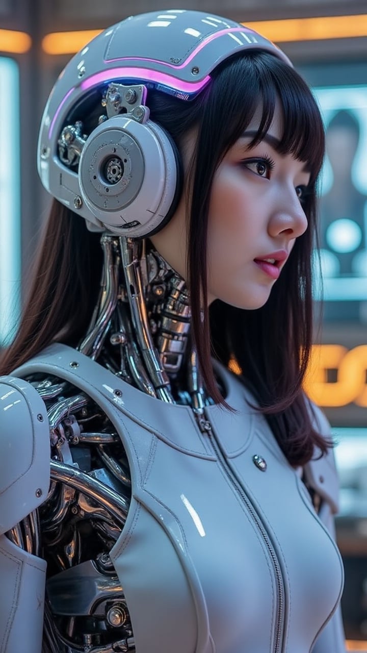 Cybernetic Female Android | image created by Zera | Tensor.Art