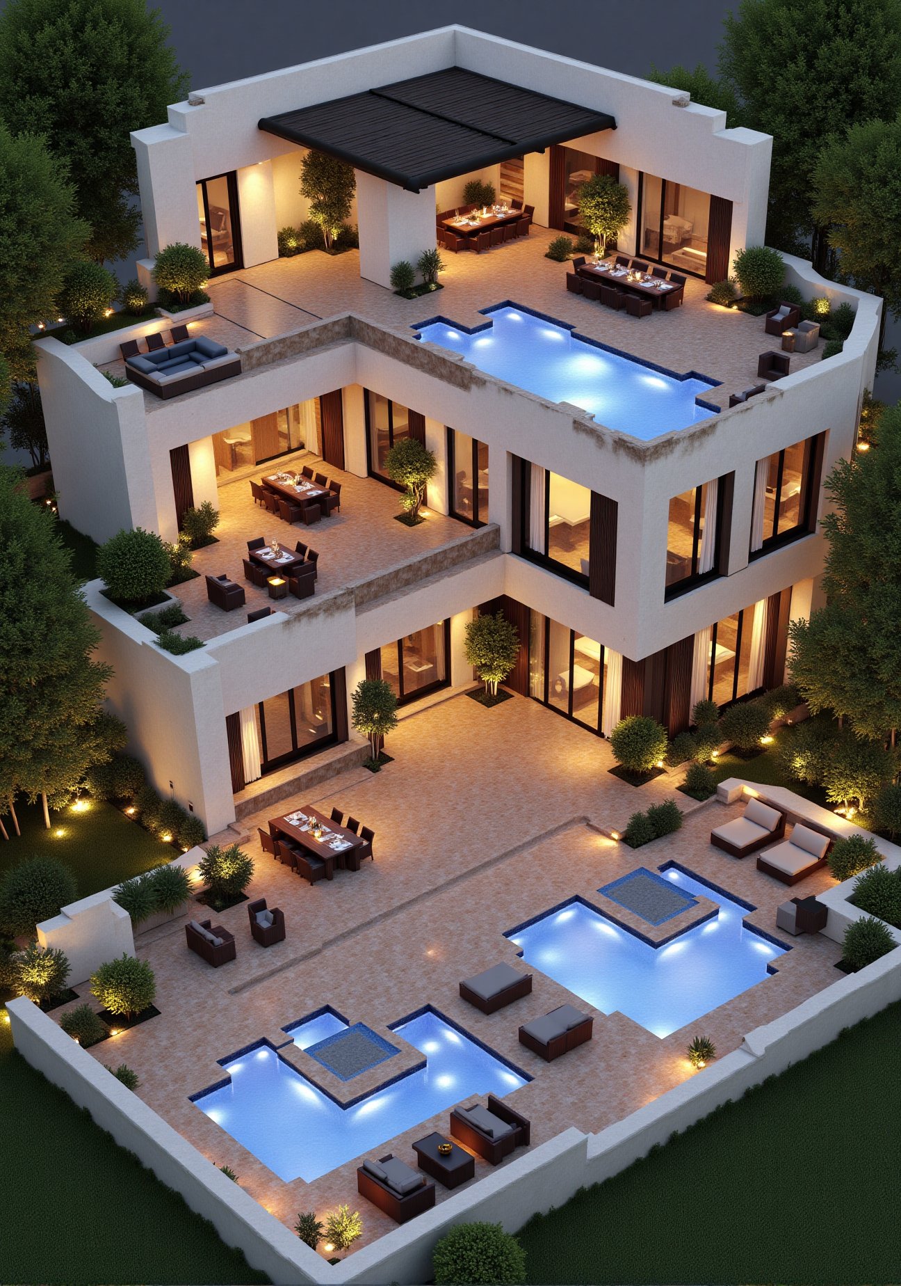 Isometric architectural render | image created by Hooi Hong | Tensor.Art