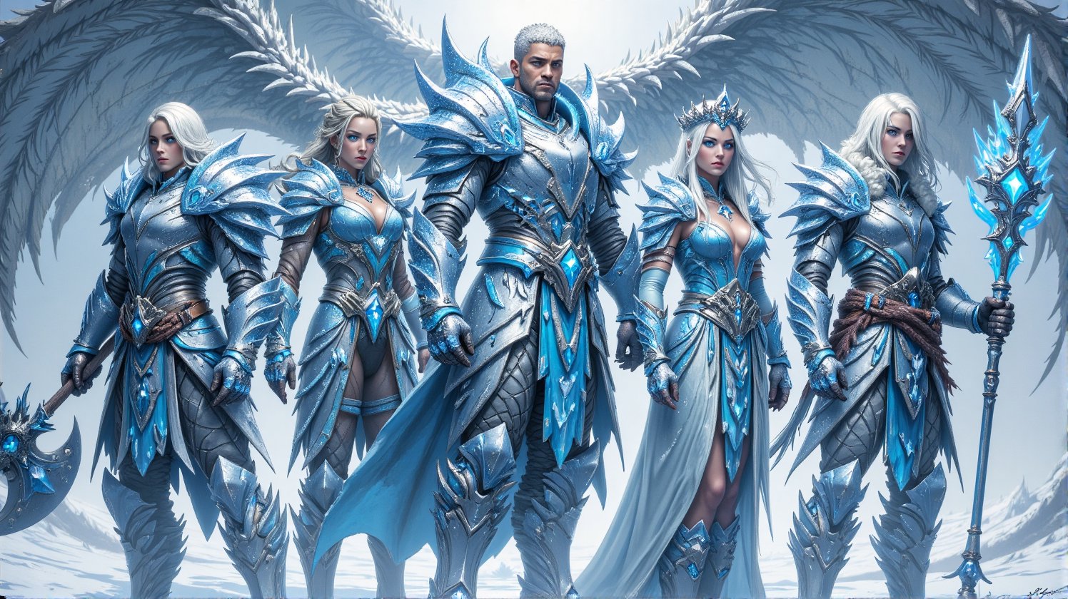 The Frostclaw siblings stand i | image created by user ...