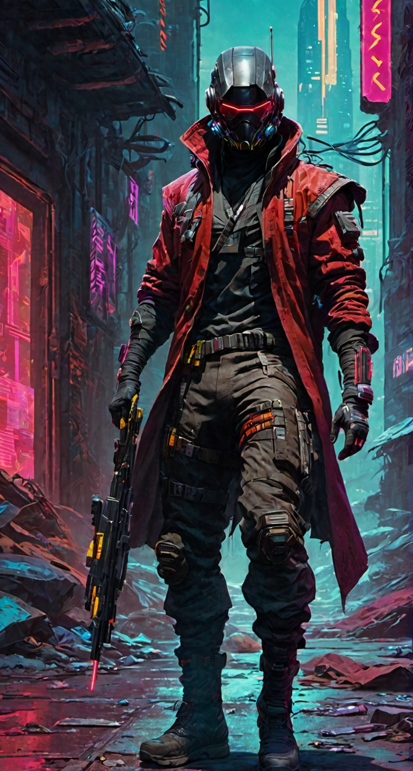 Cyberpunk Wastelander | image created by POKE101 | Tensor.Art