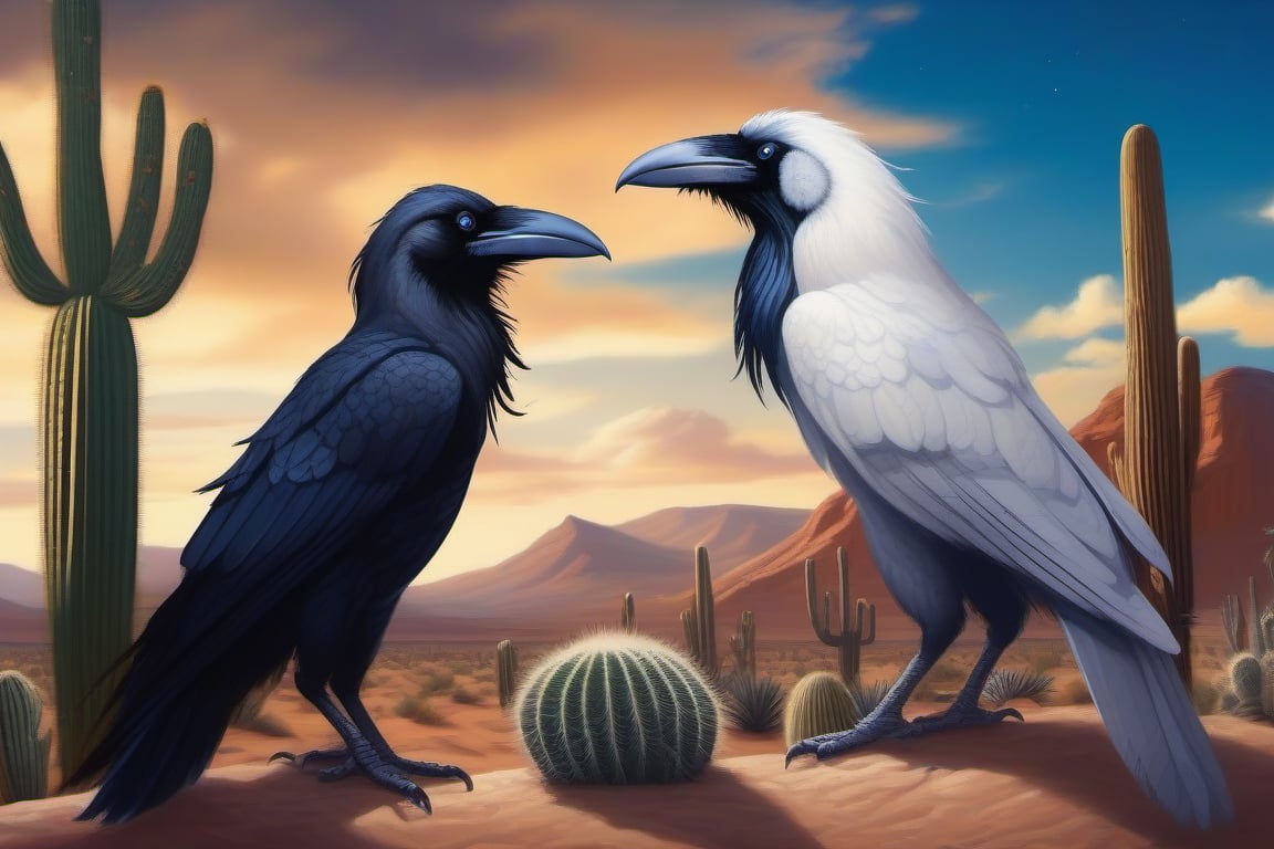 Elegant Ravens chillin in the | image created by welbyimages | Tensor.Art