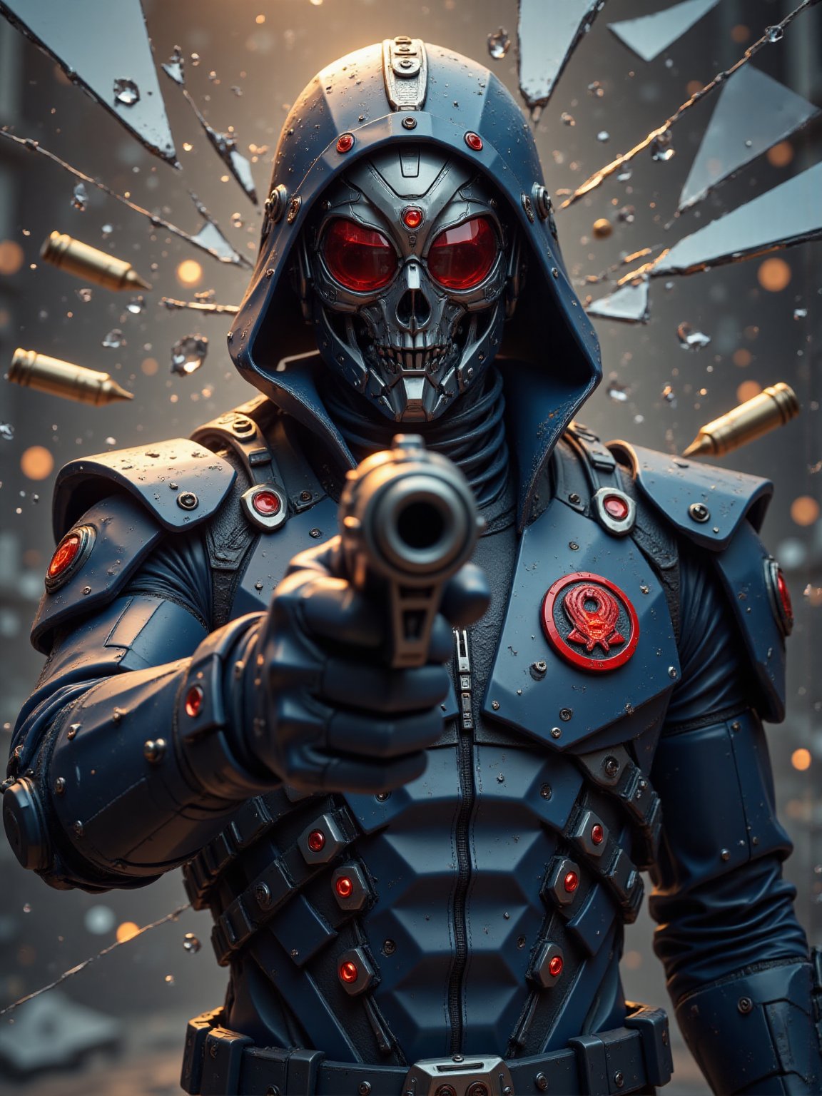 Cobra Commander pointing a fut | image created by Ro-hs | Tensor.Art
