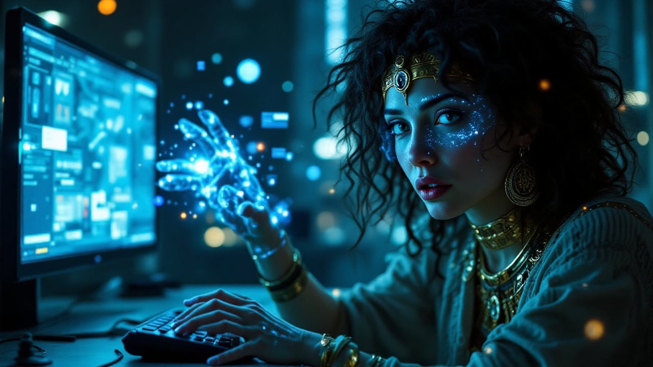 Any sufficiently advanced tech | image created by Hathorock | Tensor.Art