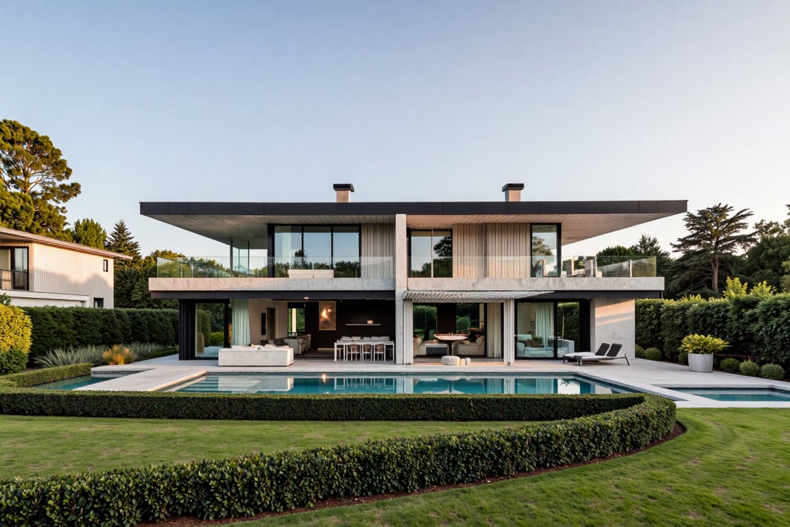 modern villas | image created by AI_exp | Tensor.Art