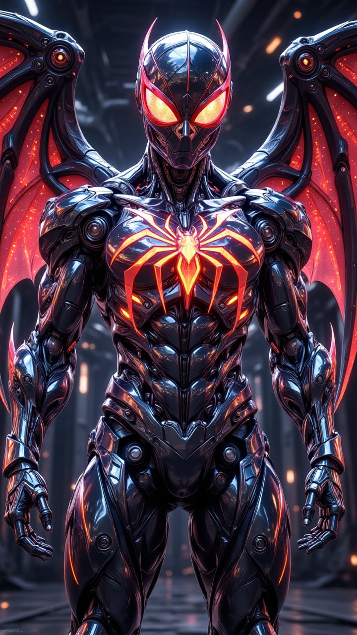 cyborgAngel,Neon Mechanic Cybe | image created by AIR | Tensor.Art