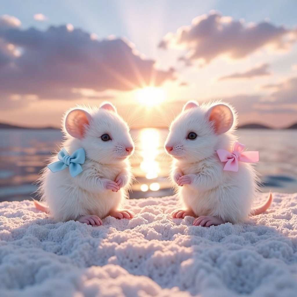 cute little mice | image created by user_827768488885150811 | Tensor.Art