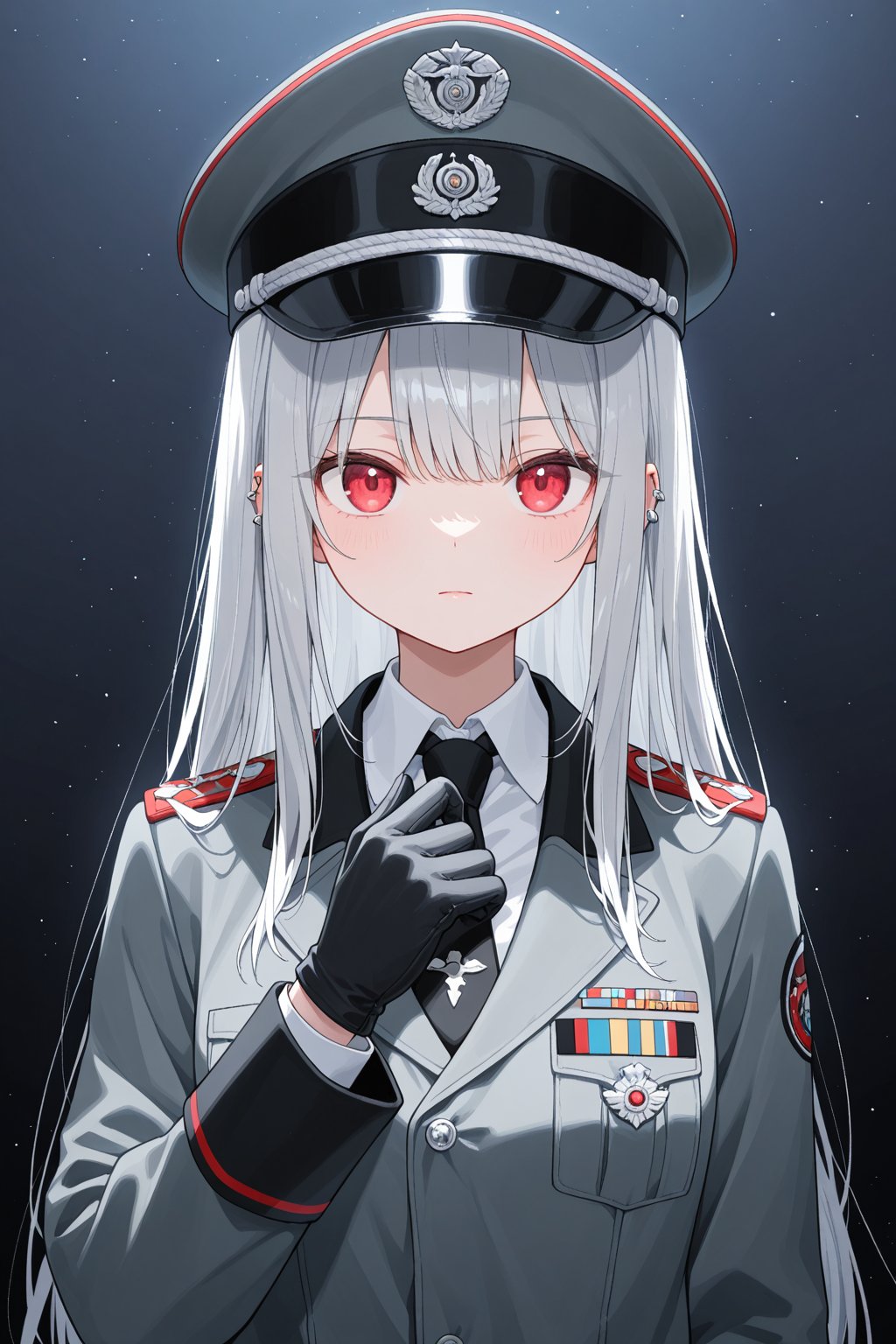 A young woman in a military un | image created by LinMaster | Tensor.Art