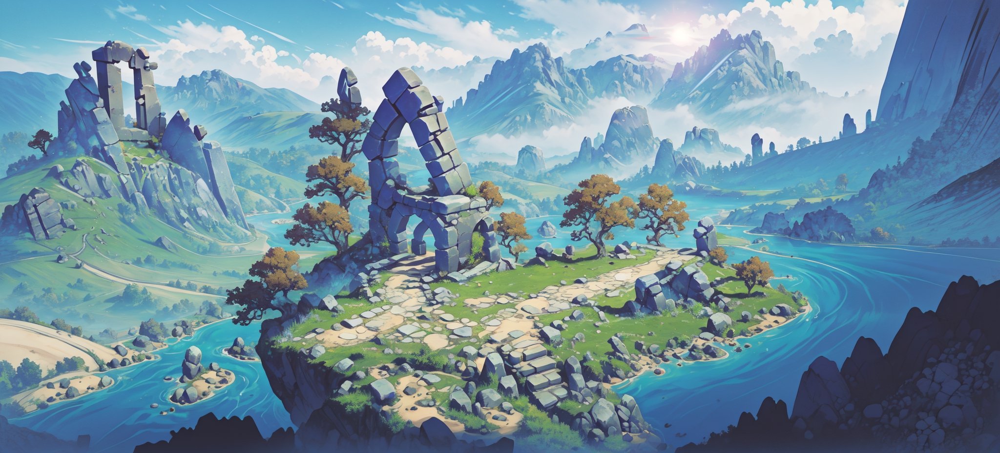Ocean Hayao Miyazaki Ruins