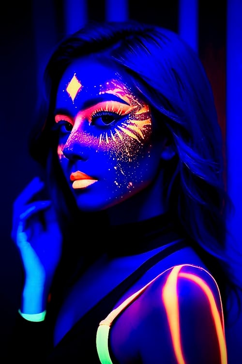 Blacklight Makeup — SDXL LoRA - 2 | Tensor.Art