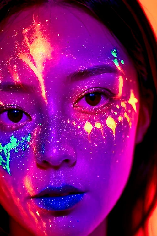 Blacklight Makeup — SDXL LoRA - 2 | Tensor.Art