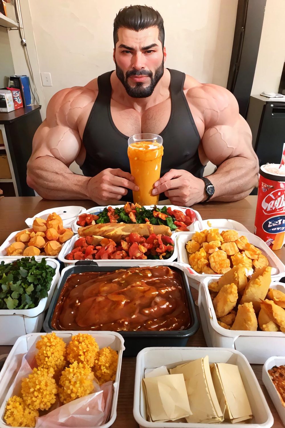 Mukbang (Eat BIG to get BIG) | Concept/Food LoRA - v1.0 | Tensor.Art