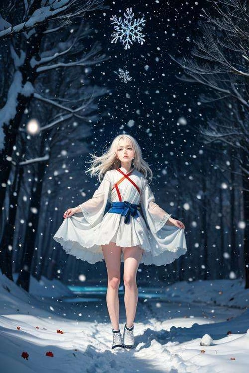 Snowflakes and snow | Concept magic - betav1.0 | Tensor.Art