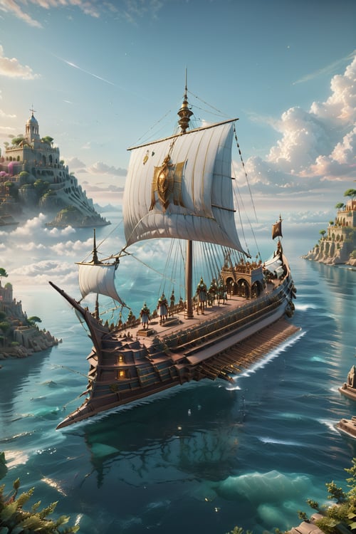 Fantasy Roman Ships By Pixel - v2 | Tensor.Art