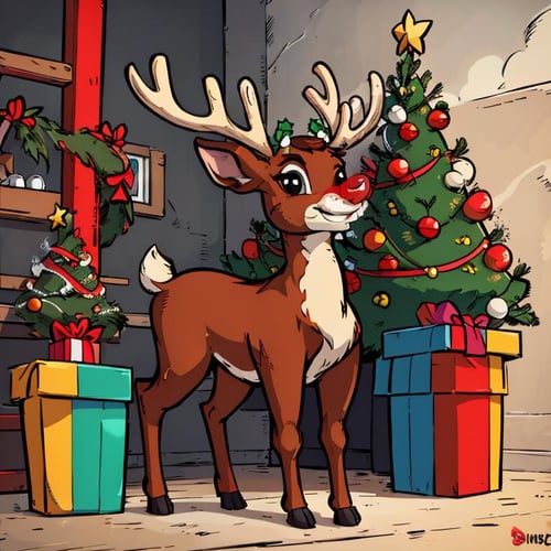 Rudolph the Red-Nosed Reindeer - v1.0 | Tensor.Art
