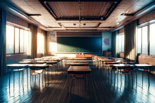 School Classroom【Background】- FutureEvoLab - v2.0 | Tensor.Art