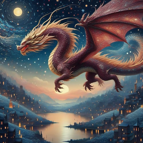 Confetti & Glitter Dragons (SDXL version) - e8 | Tensor.Art