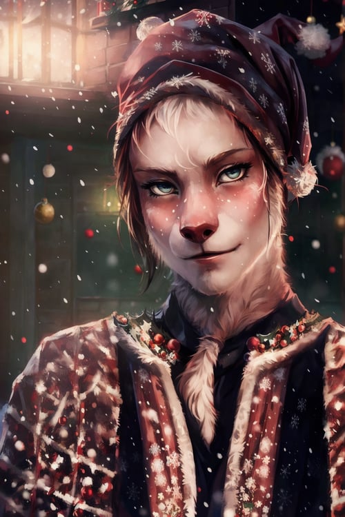 Christmas Furry Girl | Tensor.Art
