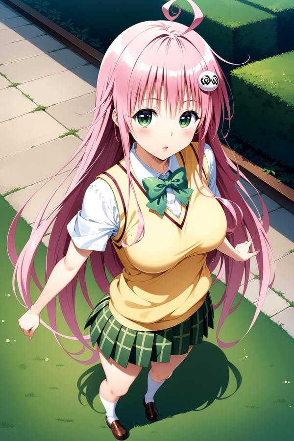 aalala, long hair, ahoge, hair | image created by | Tensor.Art