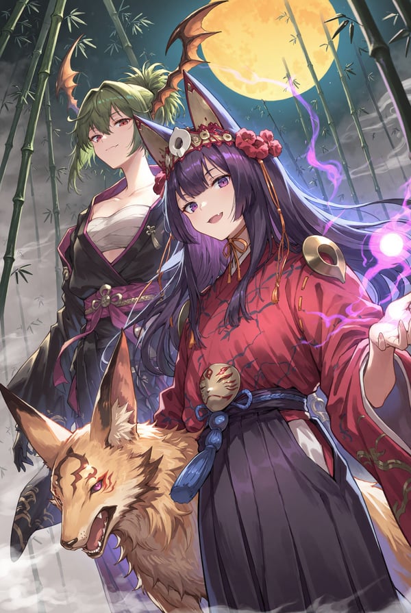 Ginsetsu & Yuzuki（ Shadowverse ) - v1.0 | Tensor.Art | Tensor.Art