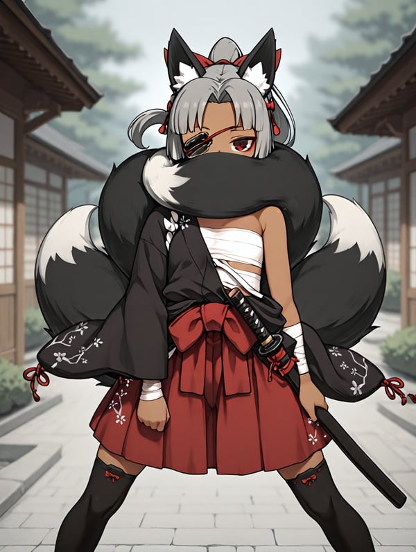 Four-Tailed Samurai Izuna | Tensor.Art | Tensor.Art