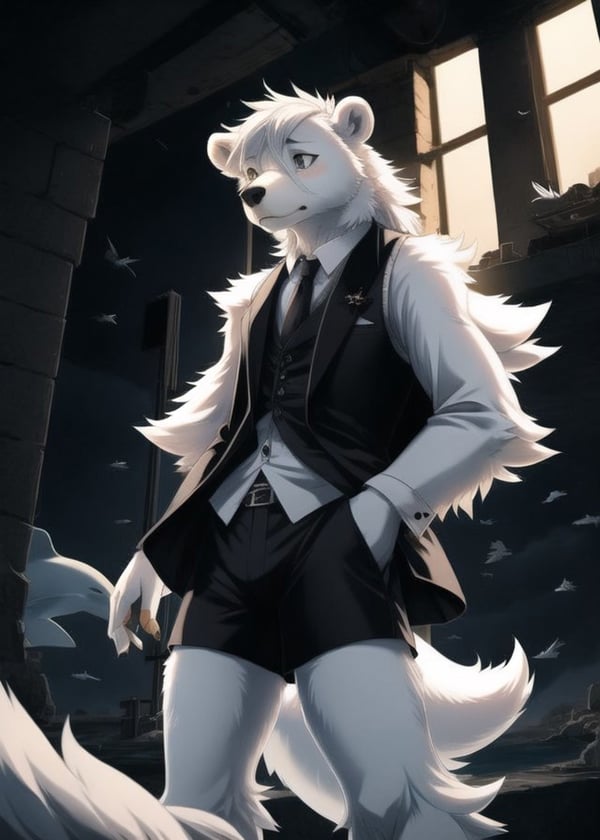 flying, (fluffy anthro furry), | image created by | Tensor.Art