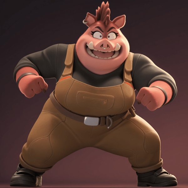 Pigtail (The Bad Guys 2) - V1 - Free AI Model | Tensor.Art | Tensor.Art