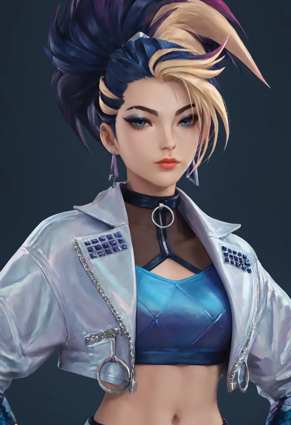 KDA AllOut Akali PonyXL - V1 | Stable Diffusion Model - LORA | Tensor.Art