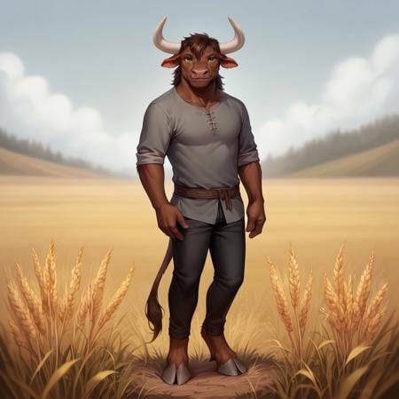Minotaur } Fantasy | Mythology - v1 | image created by Cav | Tensor.Art