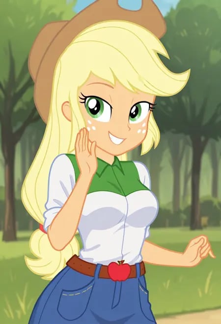 Applejack - MLP Equestria Girls (Outfits) - EQG First Outfit | image ...