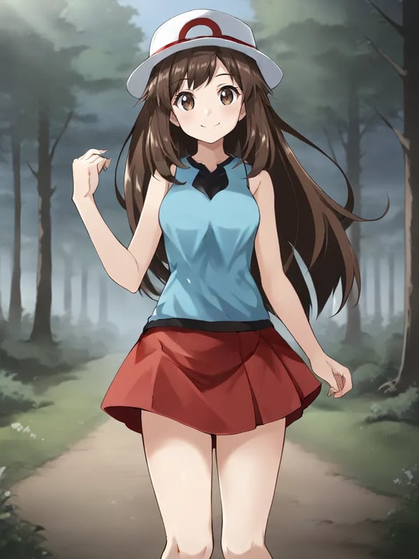 Leaf Pokemon FRLG - Tsukishiro Saika Dataset - pony | image created by ...