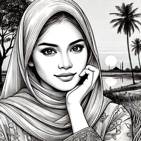 Line art drawing - AnnRin. Line art dra | Tensor.Art | Tensor.Art