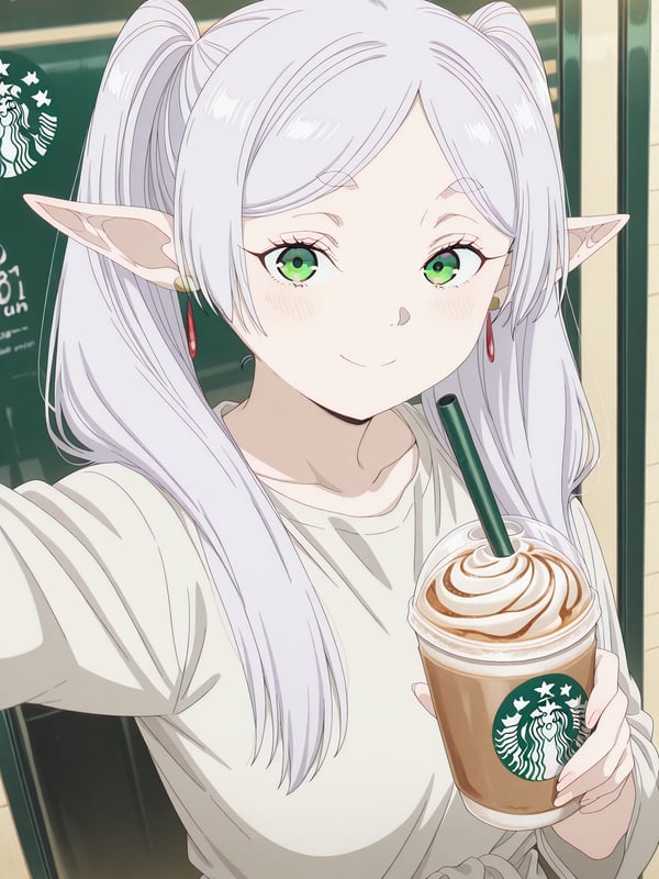 Selfie Holding Starbucks Cup - Poses - 1 | Stable Diffusion Model ...