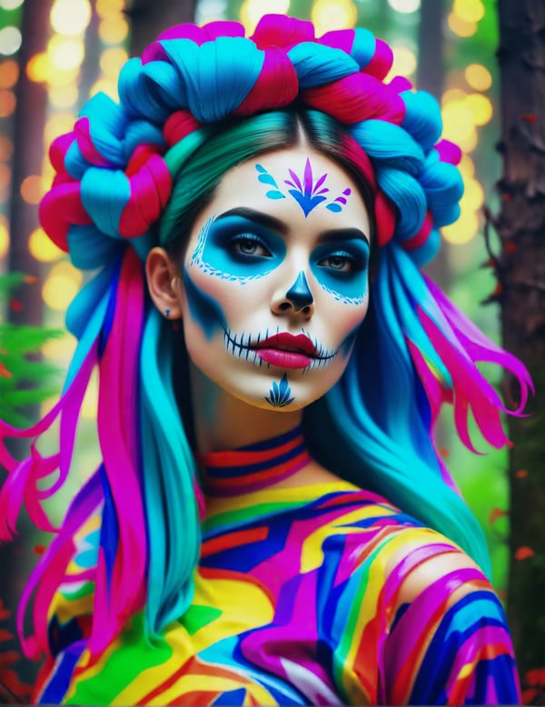 Catrina Makeup with Ornaments XL - v1.0 | Tensor.Art | Tensor.Art