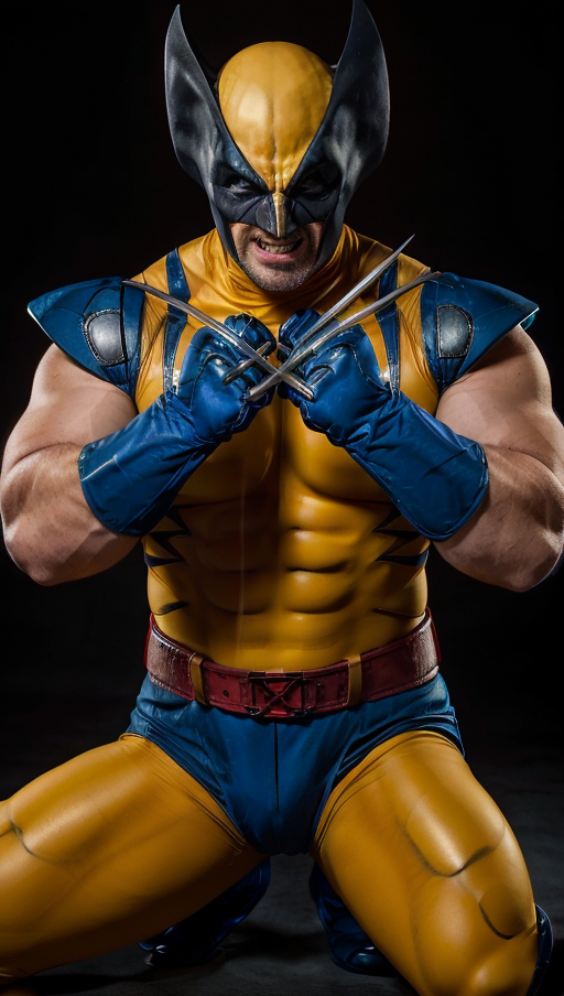 Wolverine Costume X-Men - V1 | image created by PointerWarriorAI ...