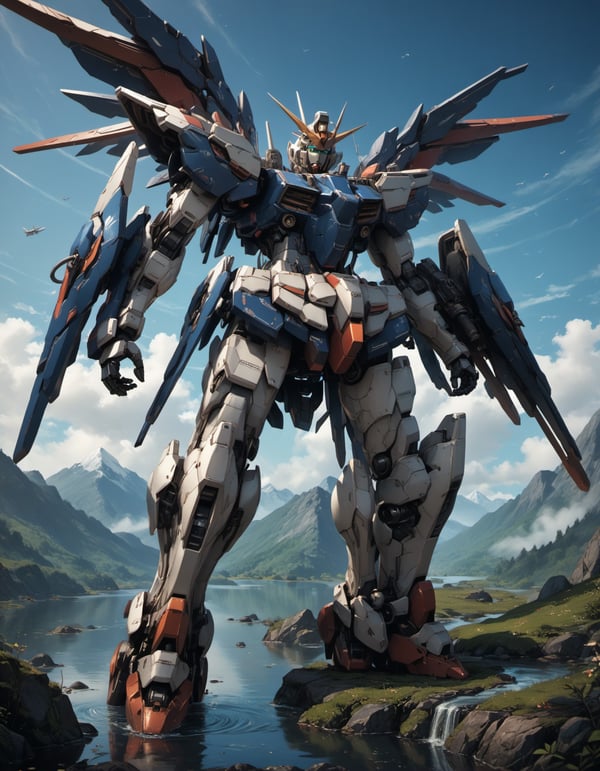 mecha | gundam Pony - 1.0 | image created by Alrick Z | Tensor.Art