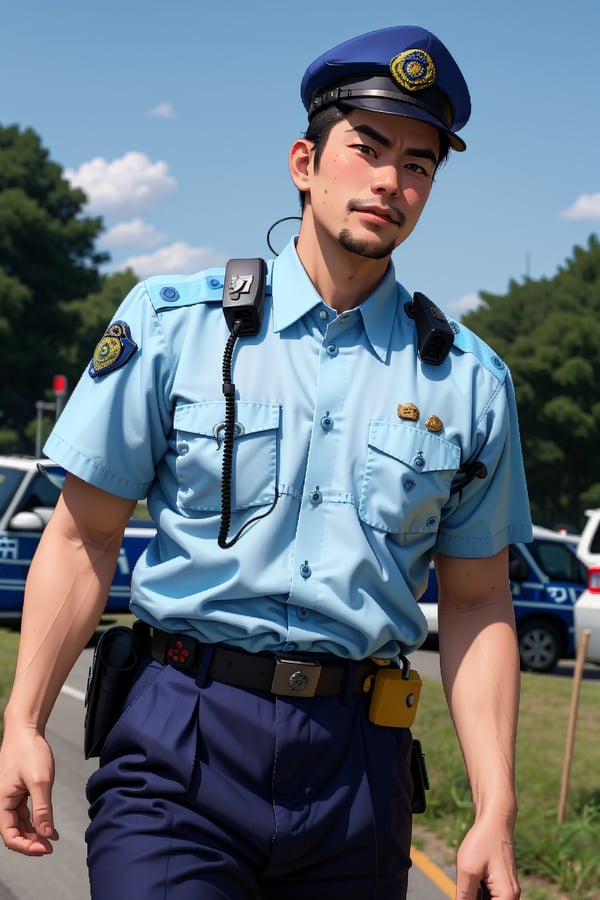 Male Japanese Police Uniform summer SD 1 5 V1 0 Stable Diffusion male-japanese-police-uniform-summer-sd-1-5-v1-0-stable-diffusion