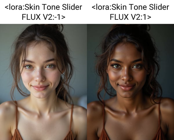 Skin Tone Slider FLUX - V2 fp8_e4m3fn | image created by Ai Art Vision ...